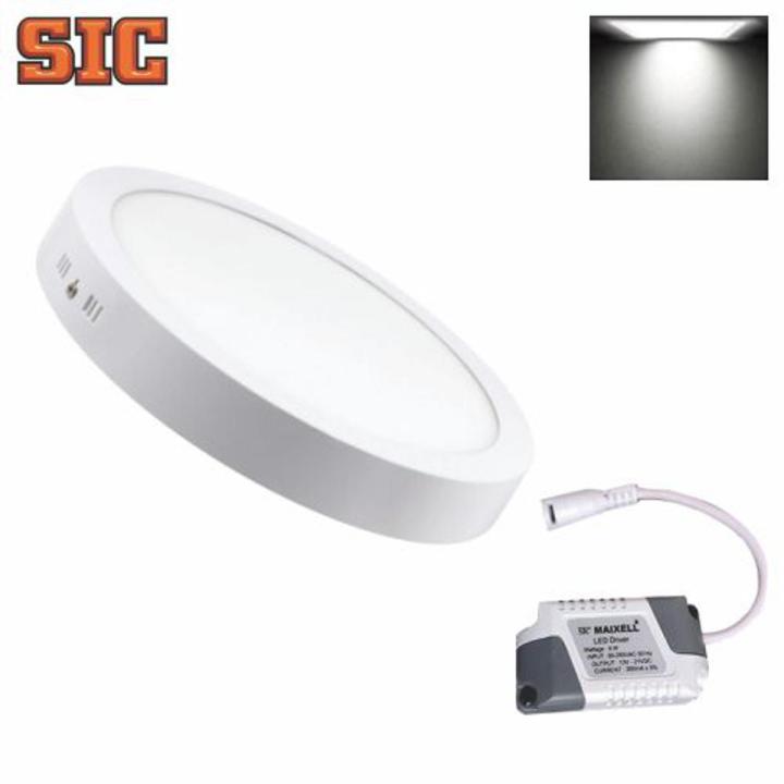 SIC Open SMD Surface Panel Light- 12 Watt (Round) | Daraz.pk