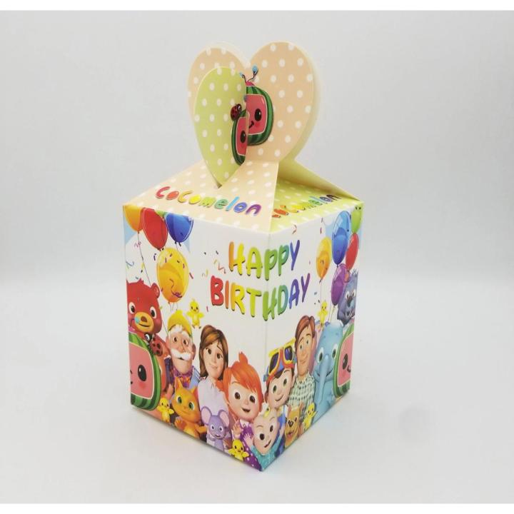 COCOMELON THEME GOODY BOX ( PACK OF 10 FAVOR BOXES ) | Daraz.pk