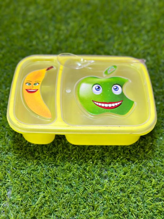 Kids Plastic Tiffin Box - BPA-Free, Leakproof, & Durable Lunch Box with ...