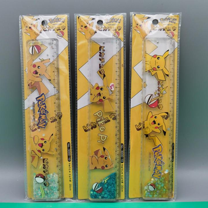 Cartoon Pikachu into the oil quicksand ruler creative fun small fresh ...