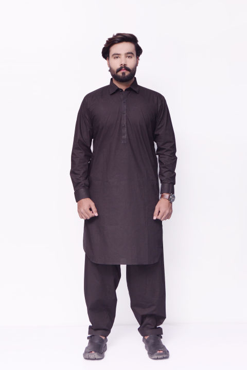 Firdous Black Basic Kameez Shalwar Khadar | Daraz.pk