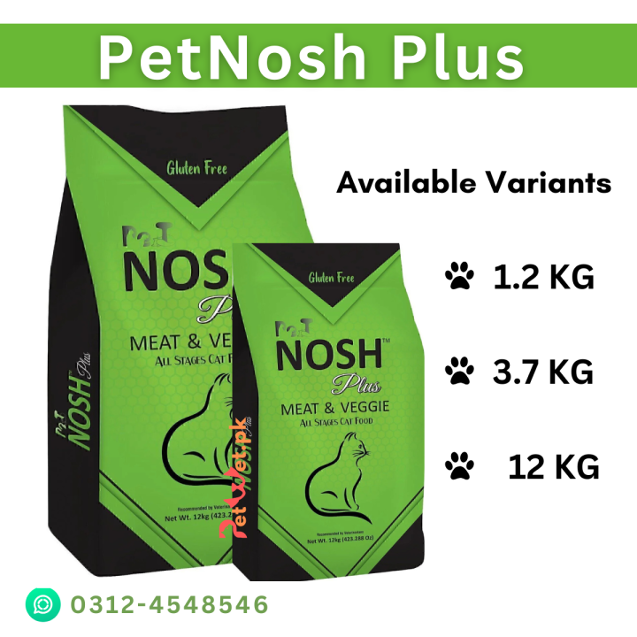 PetNosh Plus Cat Food - Chicken Cat Food - Best Dry food for Cats - 1.2KG 3.7KG 12KG | Daraz.pk