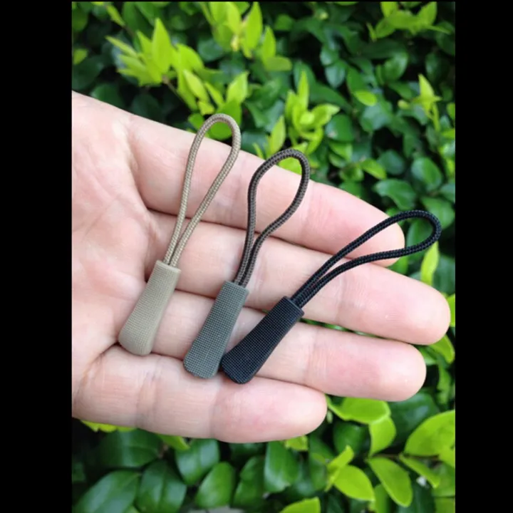 5 PCS EDC Zipper Pulls Cord Rope Ends Lock Zip Clip Buckle For Clothing ...