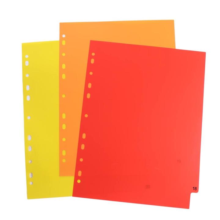 Multi-purpose 5/10/12/20/31Pages Index Separator Page Numbers A4 Size ...