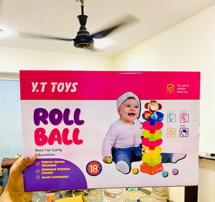 Rolling Ball Roll & Swirl 8 Tier | Educational Baby Play Toy | Colorful ...