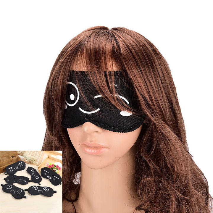 1/3Pcs Expression Eye Mask Sleep Funny Breathable Eye Protection Cute ...