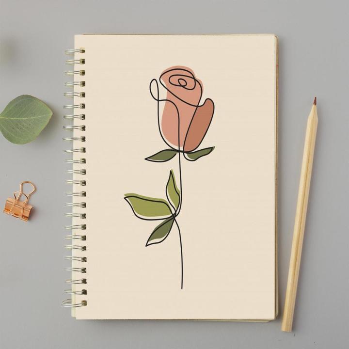 Rose-A4 & A5 Spiral Notebook with Plastic Sheet | Daraz.pk