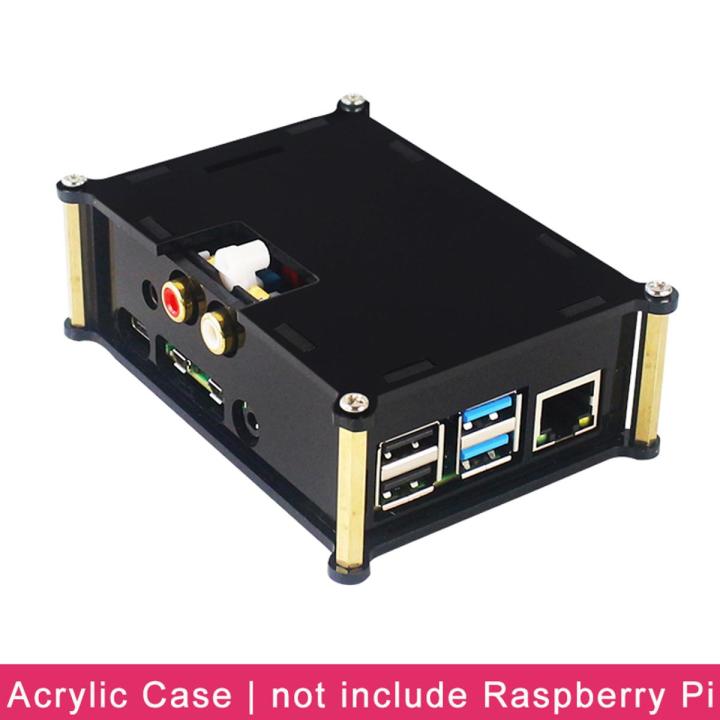 Raspberry Pi 4 Model B PiFi DAC+ V2.0 Sound Card Acrylic Case Audio ...