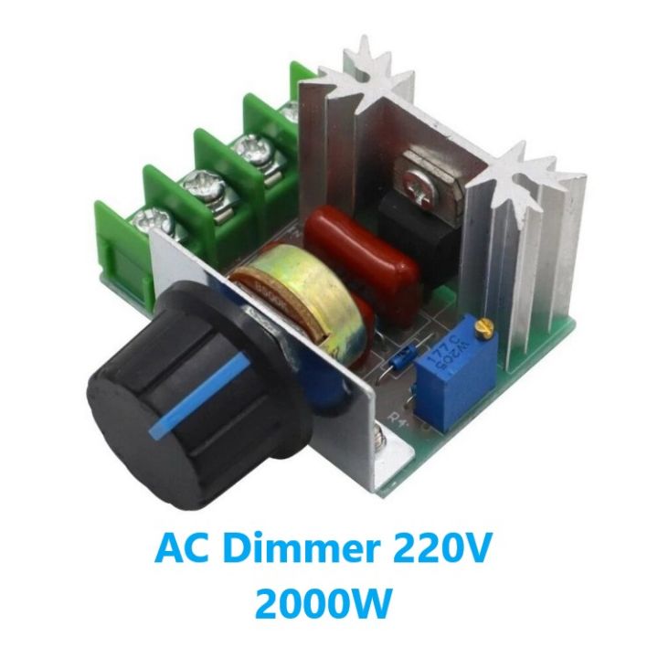 AC Dimmer 220V 2000W High Power SCR Voltage Regulator Dimming Motor Speed Controller Module ...