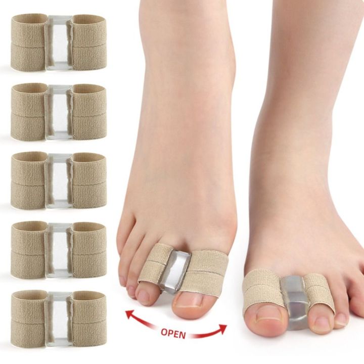 New Silicone Two Toe Separator Foot Care Adjuster Bunion Hallux Valgus ...
