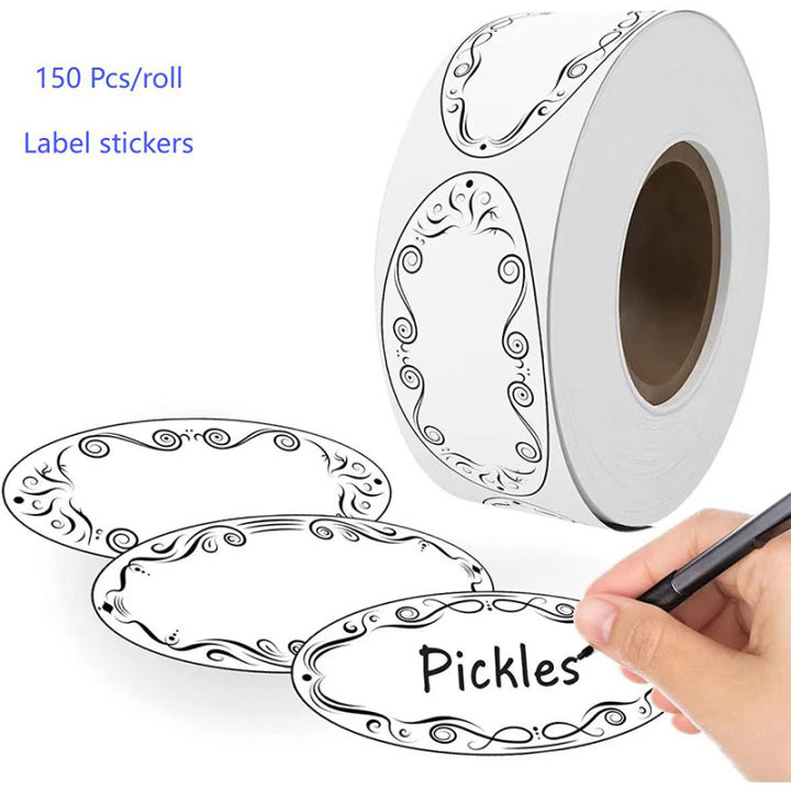 150pcs Can Write Label Stickers Food Classification Labels Adhesive ...