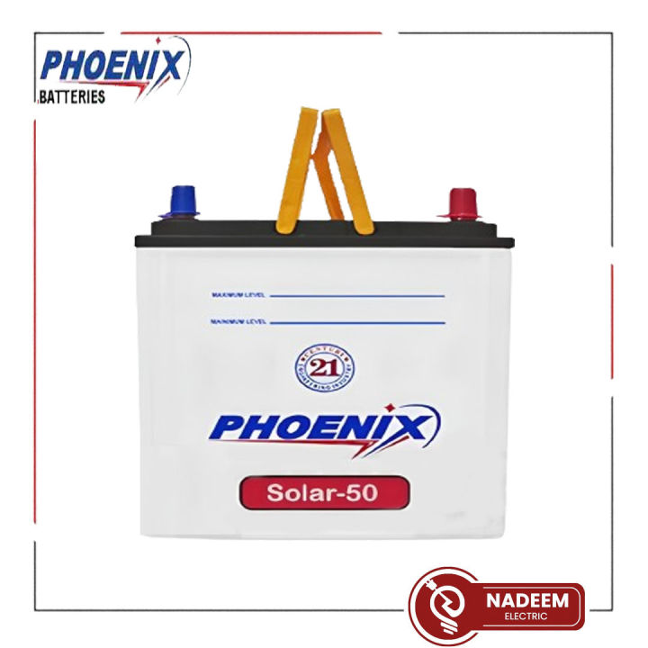 Phoenix Solar 50 Deep Cycle Lead Acid Unsealed UPS & Solar Battery ...