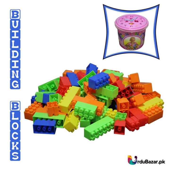 Building Blocks For Kids With Plastic Bucket | Daraz.pk