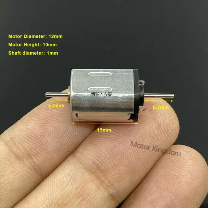 N20 Dual Shaft Motor Dc6v-12v High Speed 10mm*12mm Electric Motor ...