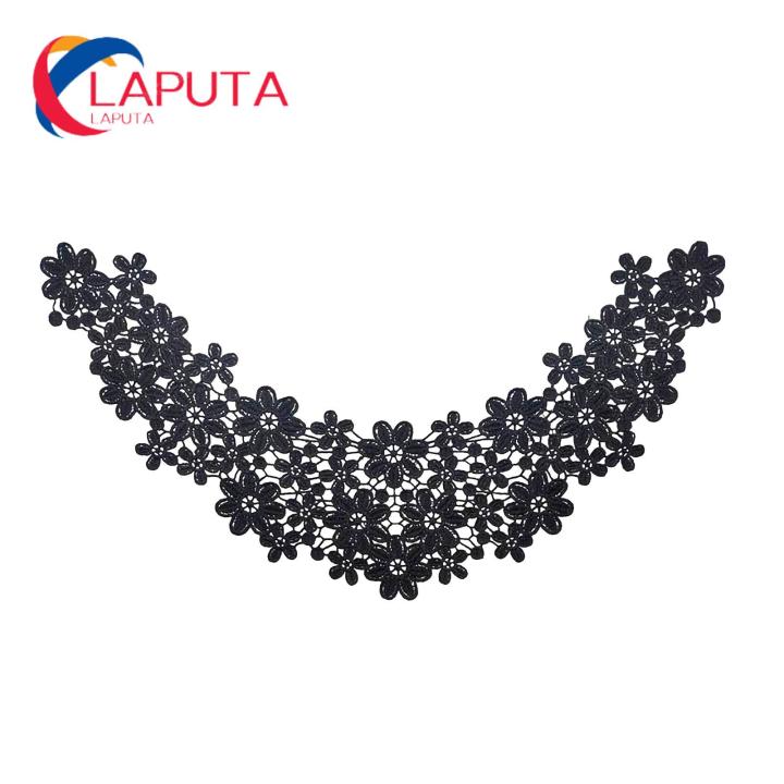 Lace Applique Delicate DIY Floral Lace Neckline Neck Collar | Daraz.pk