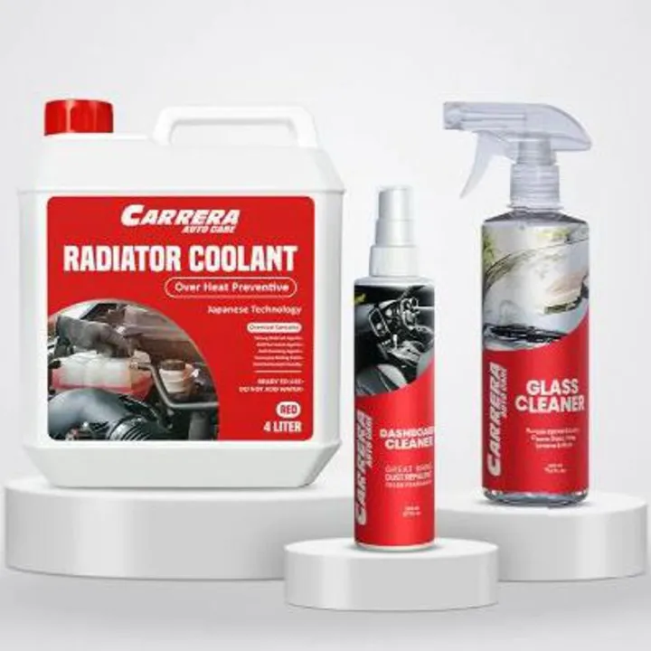 Carrera Car Radiator Coolant Heat Preventive, Car Dashboard Cleaner and ...