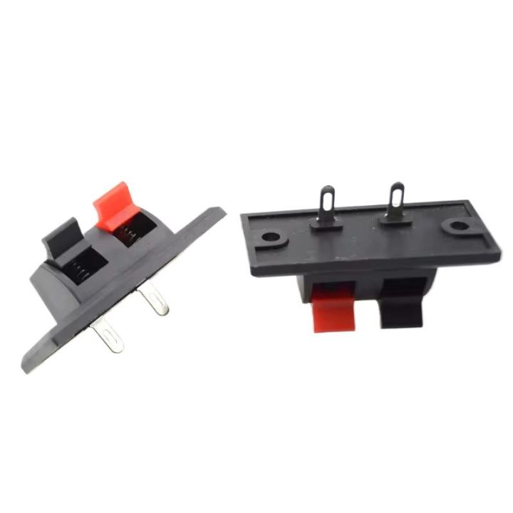 (PACK OF 2) 2 Positions Connector Terminal Push In Jack Spring Load ...