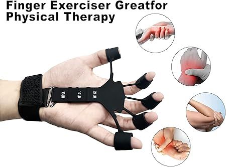 "New Silicone Finger Trainer: 5-Finger Wrist Stretcher for Strength ...