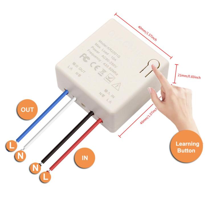 Wireless Smart Switch RF 433Mhz Smart Switch Wall Panel Switch With ...