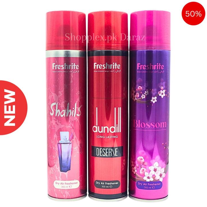 Air Freshener SHAHILS | DUNDILL | BLOSSOM | Pack of 3 300ml Big Bottle ...