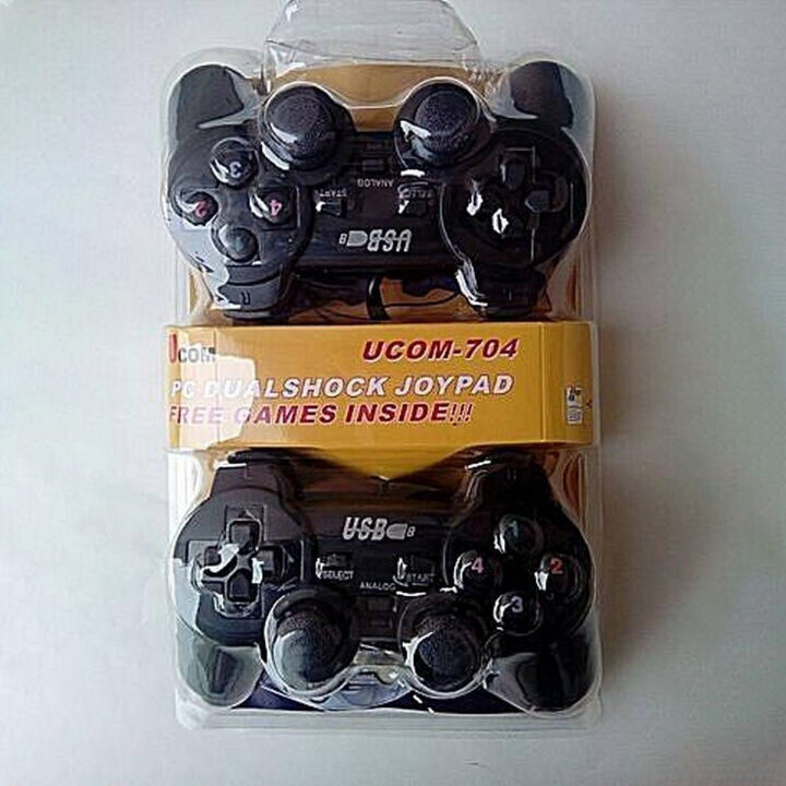 Pack Of 2 Joypad Ucom Gamepad Joystick Joy Pad For Pc Games Windows 7.8 ...