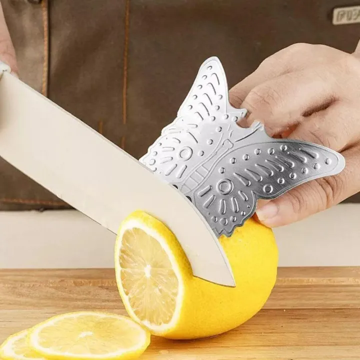 Safe Finger Guard Ergonomic Cutting Guard Metal New Chopping Protector ...