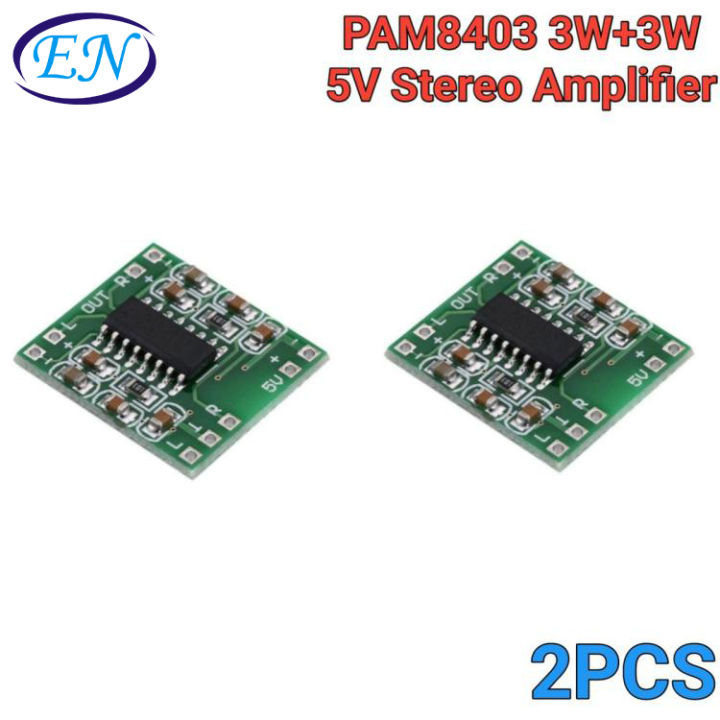 25PCS PAM8403 3W+3W Class D 5V Stereo Audio Amplifier Board Module ...