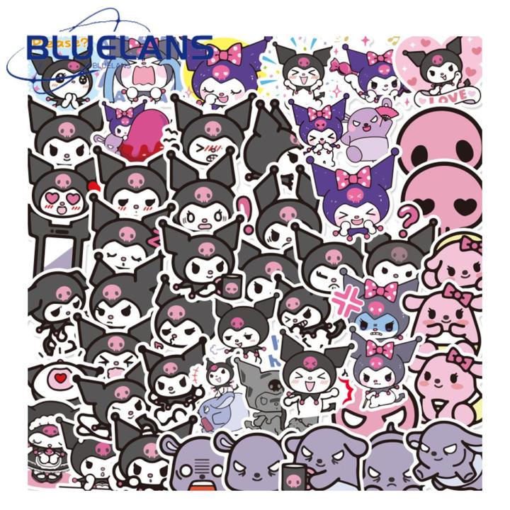 Logo Stickers Clear Print Kuromi Decal Hand Account Journal Note ...