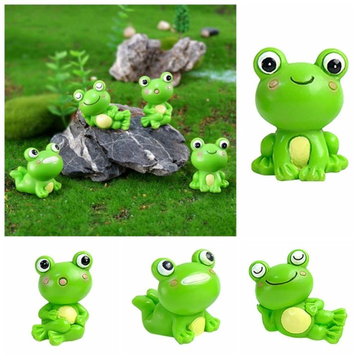 Figurines Resin Frog Miniature Car Ornaments Miniatures Animal Micro ...