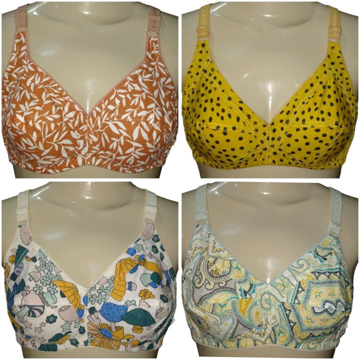 Pack Of 2 Soft Cotton Bra For Women - VIP Cotton Braziers Assorted ...