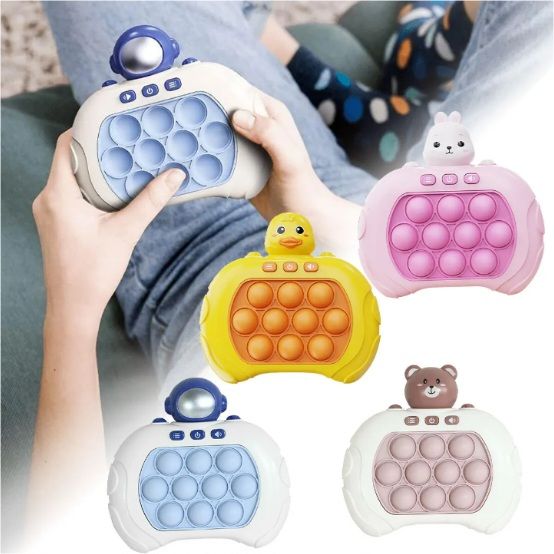 New Cartoon Quick Push POP Fidget Bubble Game Console Series Toys Anti ...