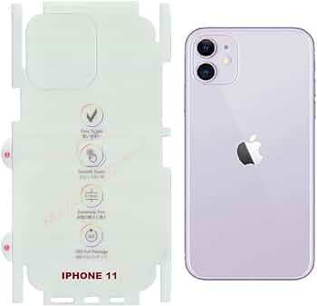 iPhone 11 / 12 / 13 Unbreakable Membrane Back Sides Sheet Protector ...