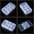 Double-Layer 10 Grids Nail Art Organizer Box Storage Tool Rectangle ...