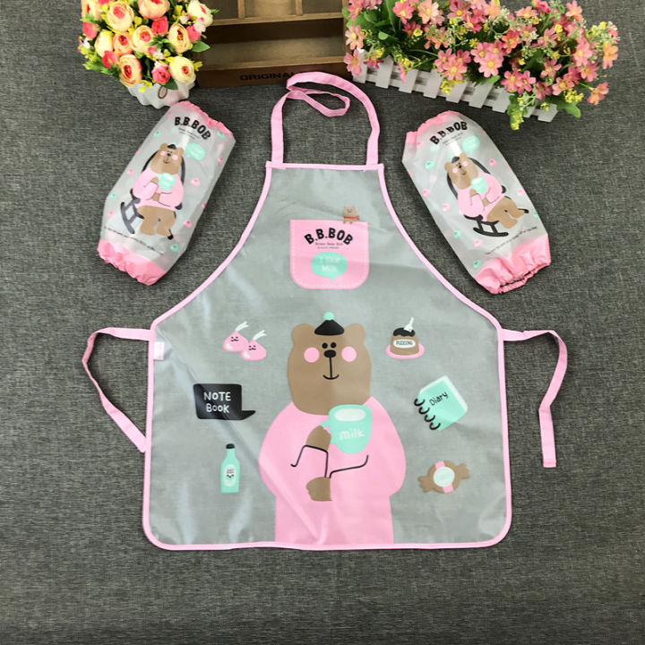 Factory OEM custom children's apron art painting clothes EVA bib ...