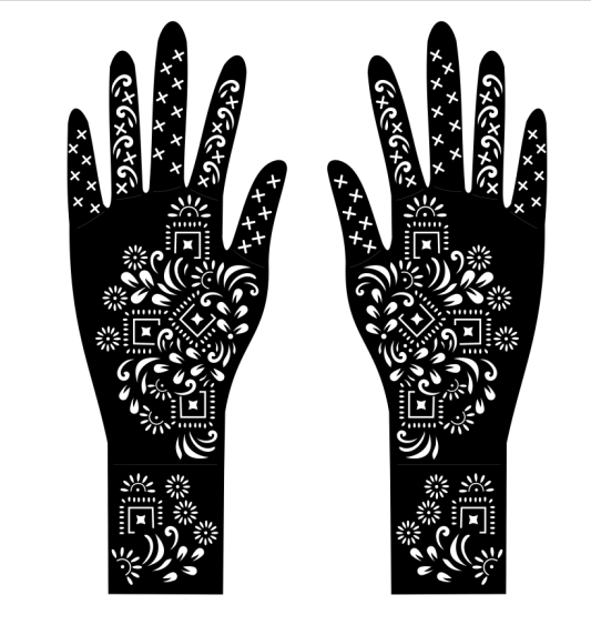 Mehndi Sticker for Women Girls henna stencils, mehendi designs | Daraz.pk