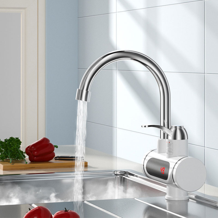 Automatic Electric Heating Water Faucet – LED Digital Temperature ...