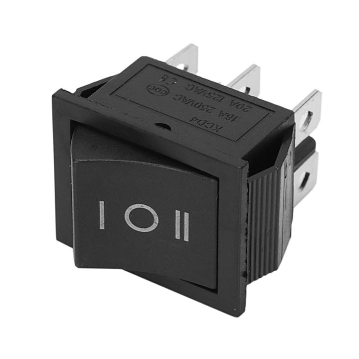 JAERBEE 2X 6-Terminals 3 Position ON/OFF/ON DPDT Boat Rocker Switch 16A ...