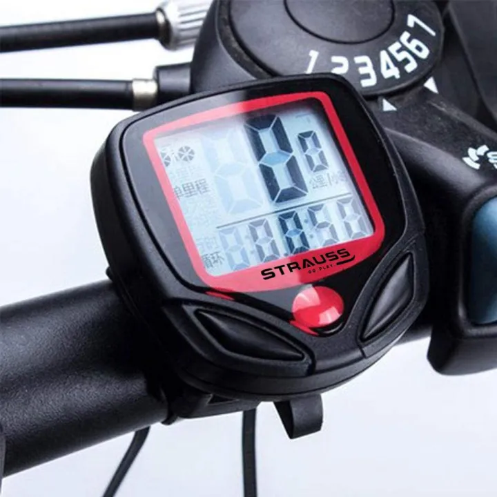 Waterproof Bike Computer with LCD Digital Display Bicycle Odometer ...