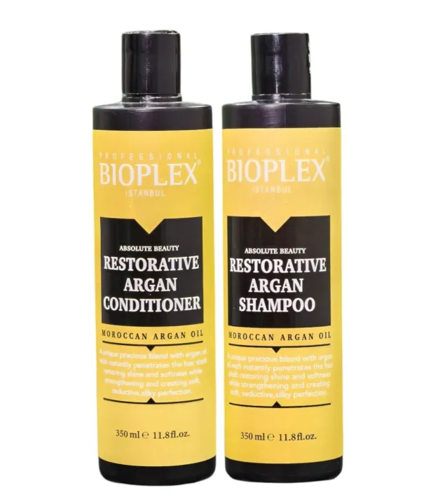 Bioplex Argan Oil Restorative Hair Care Shampoo Conditioner Set 350ml ...