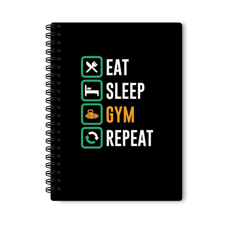 Mayfair Moments - Gym Motivation Boys Spiral Notebook | A5 , A4 Sizes ...