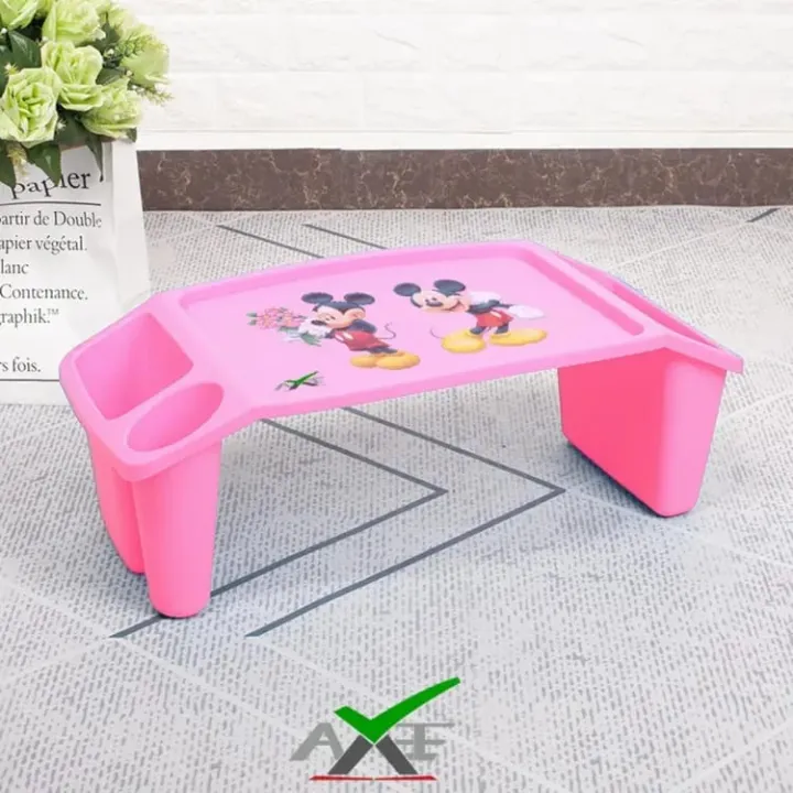 New Durable Assorted Color Kids Plastic table Lap Tray Plastic Study ...
