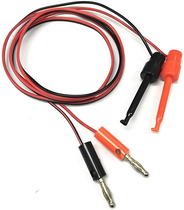 Multimeter 4mm Banana Plug To Test Hook Clip Test prob Lead Cable ...