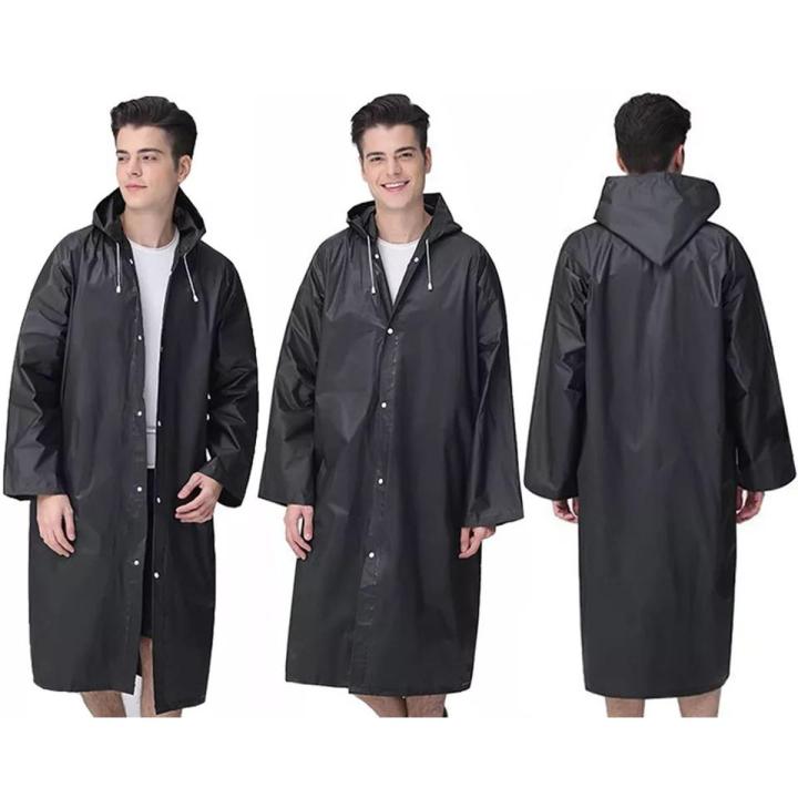 Raincoat Waterproof For Men/Women Long Raincoat Hodded For Outdoor ...