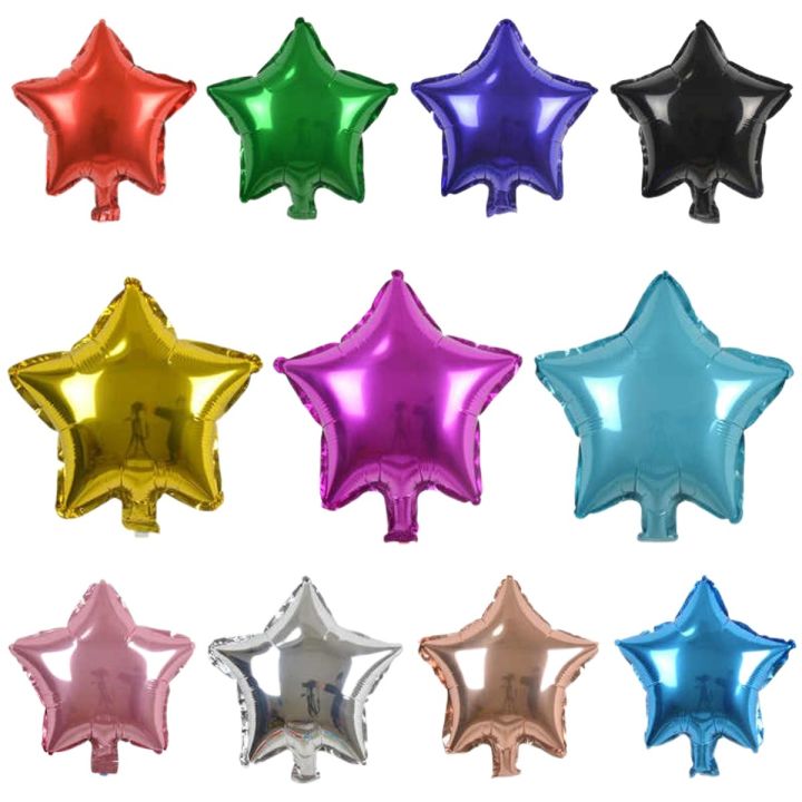 Stars Helium Foil Balloon 5 Pieces 18 inch Multy Colors-Birthday ...