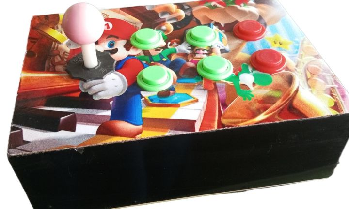 USB Game Controller Joystick 6 Buttons Gaming Token & Arcade Made Of ...