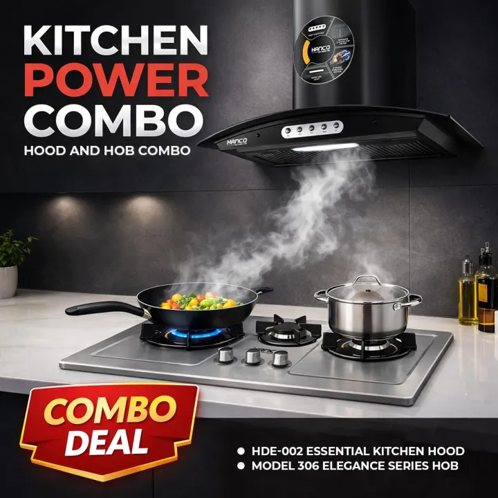 Combo Deal Hanco Kitchen Hood and Hanco Kitchen Hob - Complete Kitchen ...