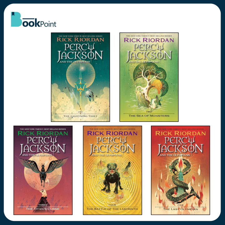 Percy Jackson and the Olympians series by Rick Riordan l Riordan ...