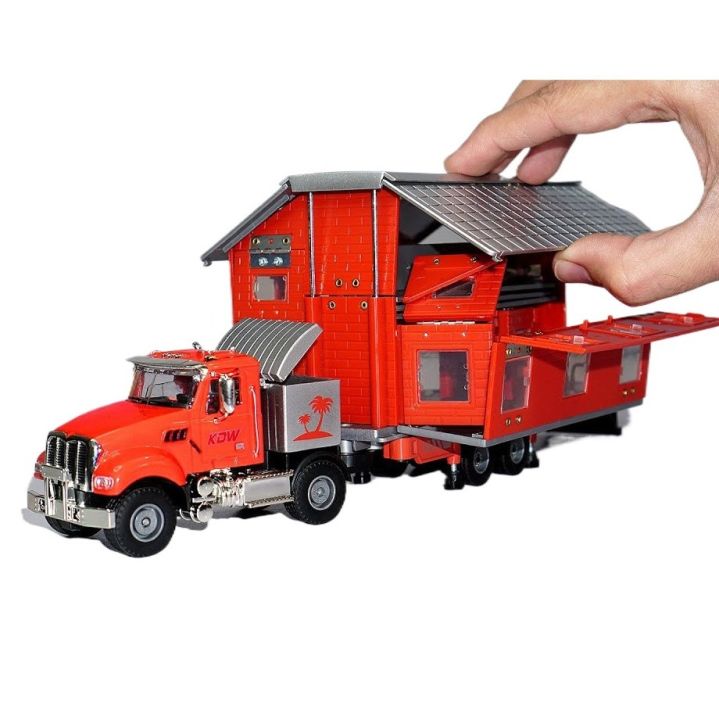 Diecast Motor Homes Truck 1:50 Motor Trailer Limous Folding 4 Telescope ...