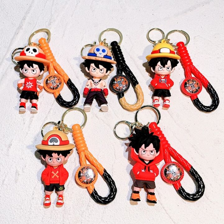 Creative Chopper Ace Luffy Doll Key Chain Sauron Chopper Ace Key Ring ...