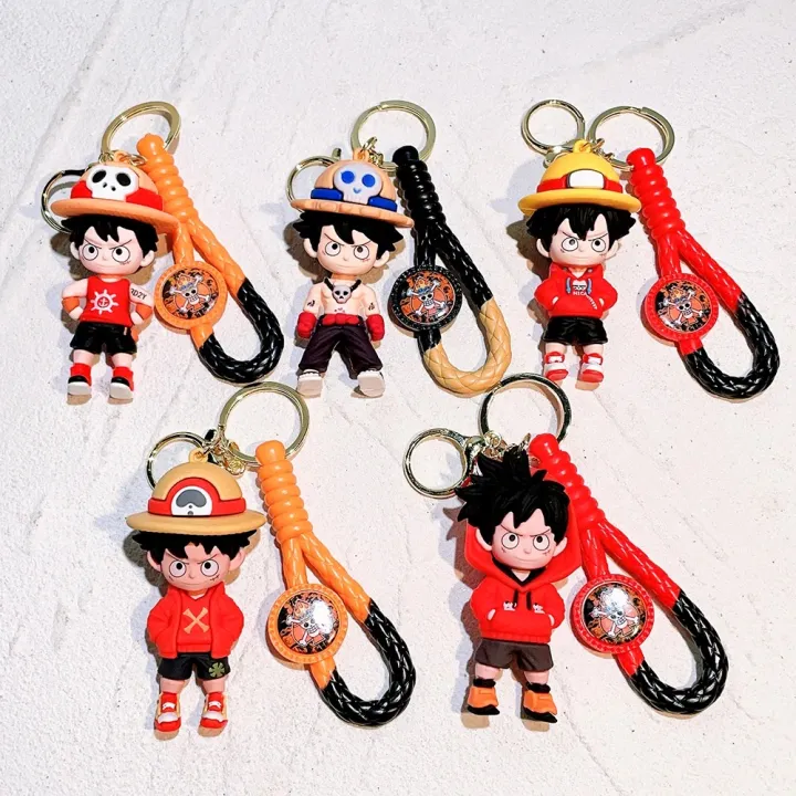Creative Chopper Ace Luffy Doll Key Chain Sauron Chopper Ace Key Ring ...